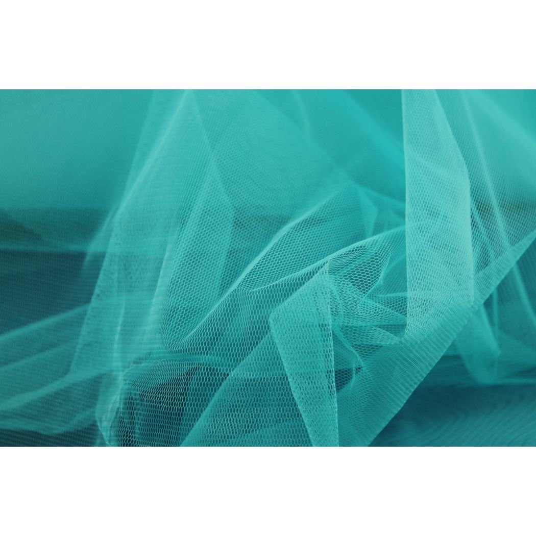 Tüll Uni Aqua, 2,95